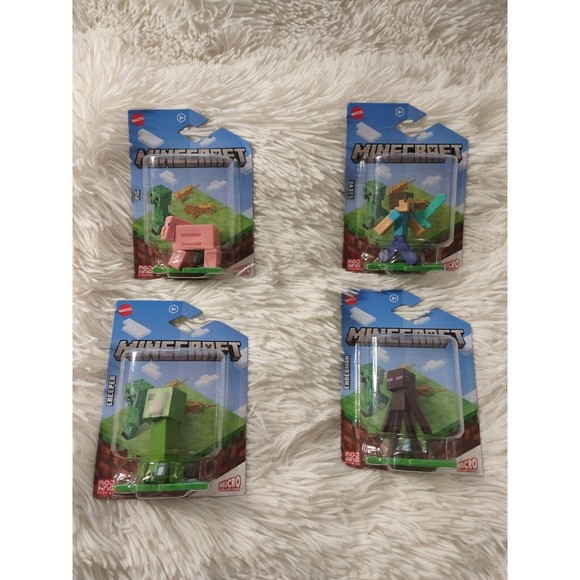 Mattel | Toys | Mattel Minecraft Micro Collection 3 Mini Figures Cake ...